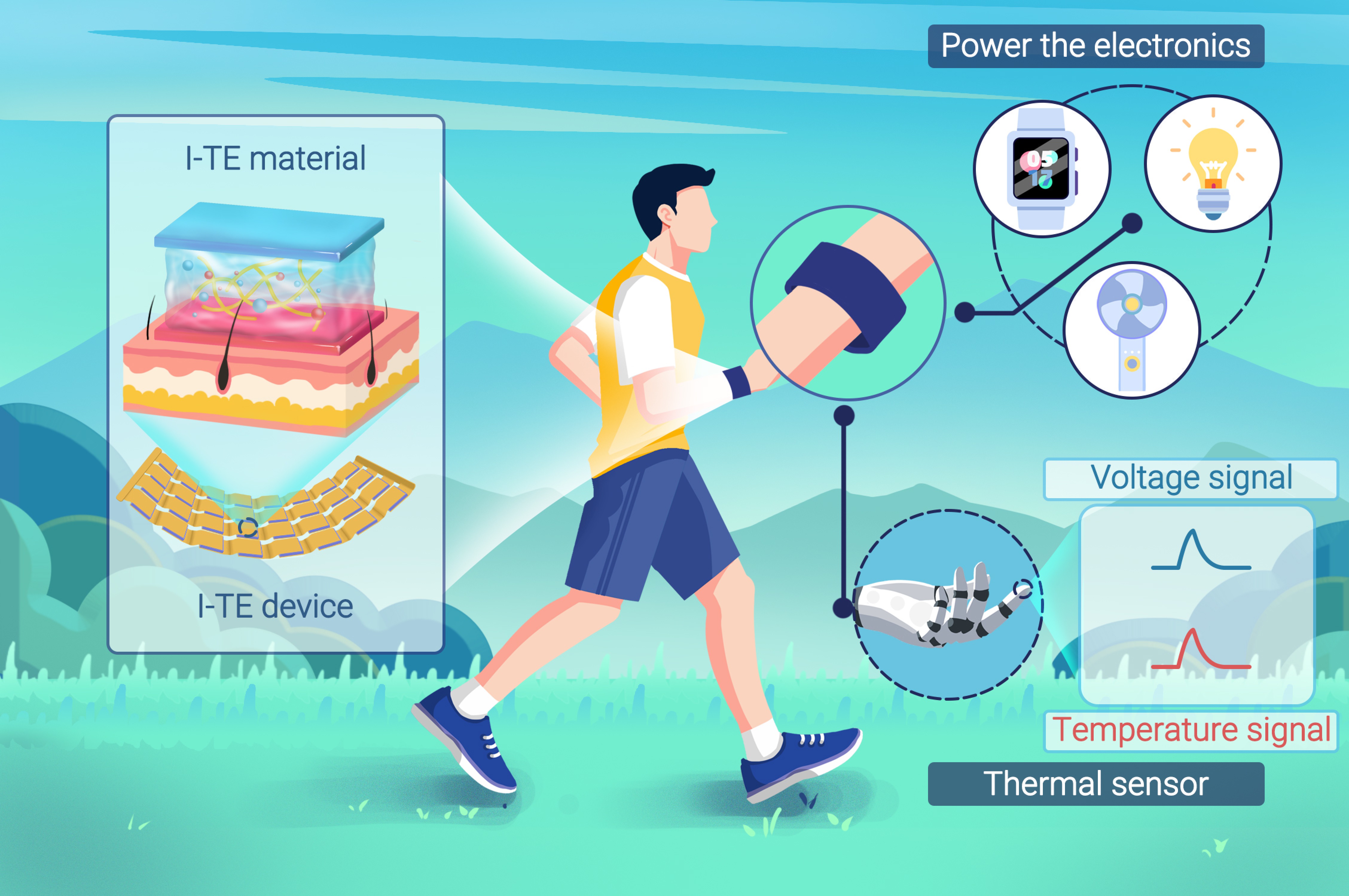 Giant-thermopower ionogels for multifunctional energy harvesting ...
