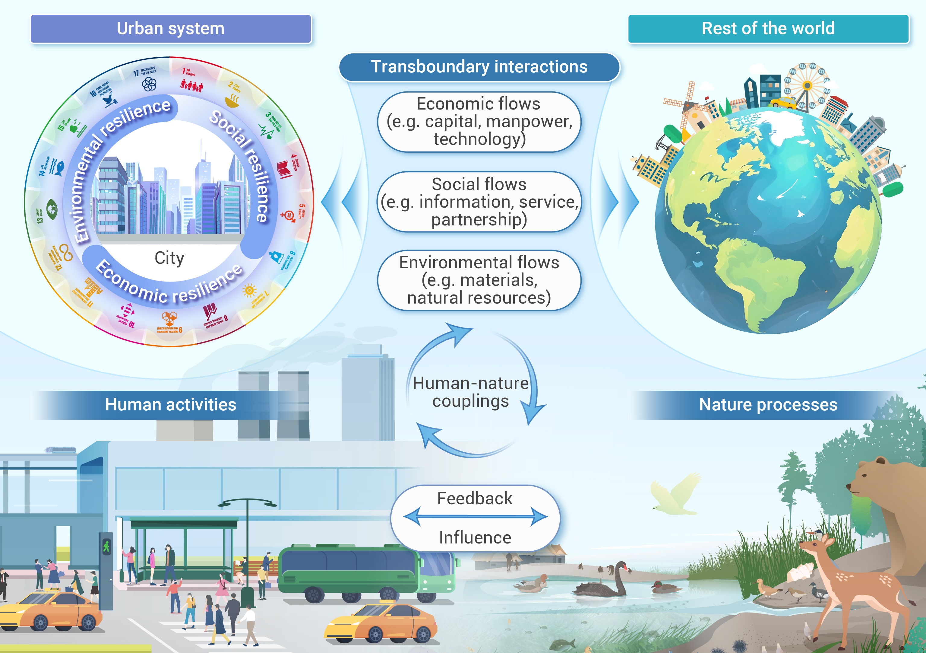 Leveraging transboundary interactions for urban resilience and ...