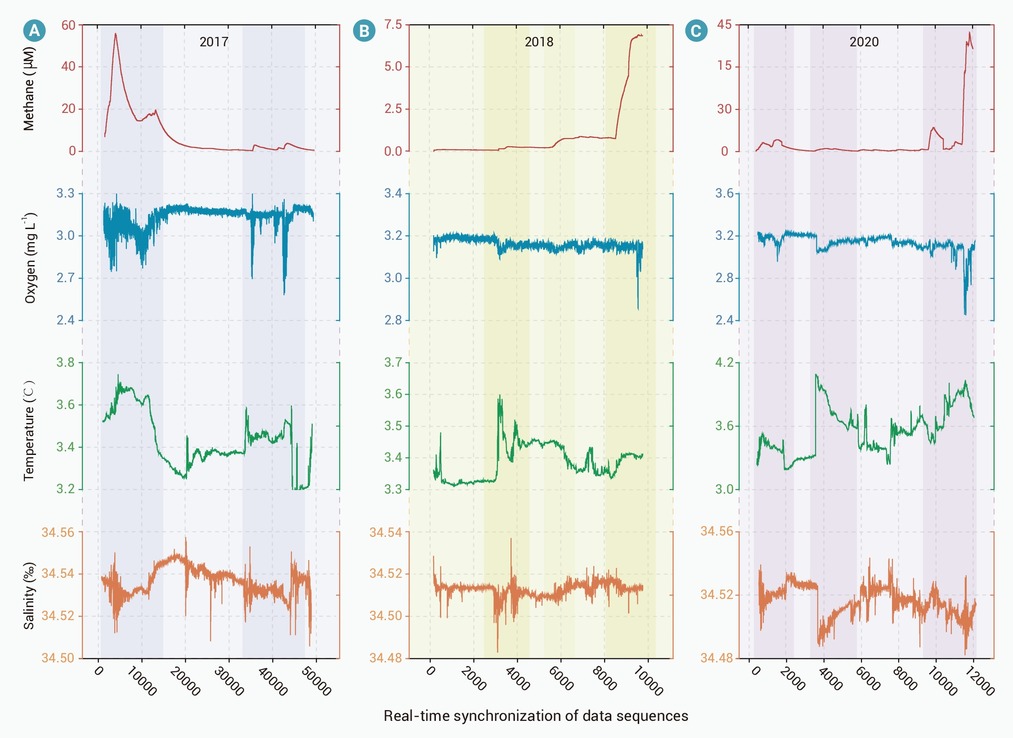 In situ observations of methane dynamics in an active cold seep of the ...